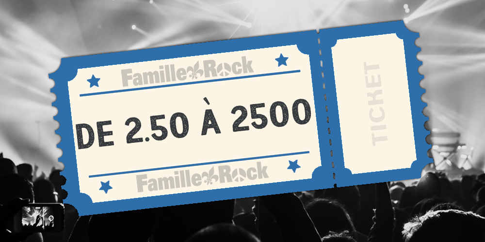 Rock Billets plus chers - FamilleRock.Com
