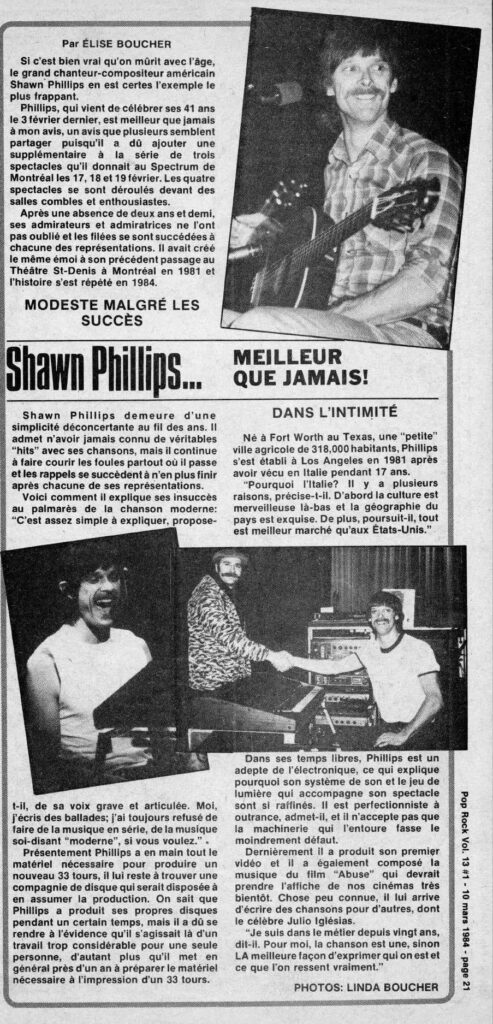 Shawn Phillips 81 ans - FamilleRock.Com