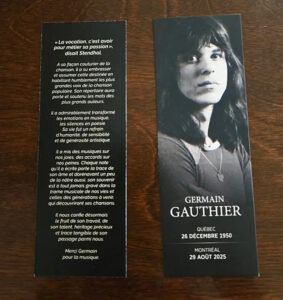Germain Gauthier hommage - FamilleRock.Com